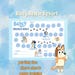 Bluey and Friends Printable Reward Chart for Children, Instant Download ...