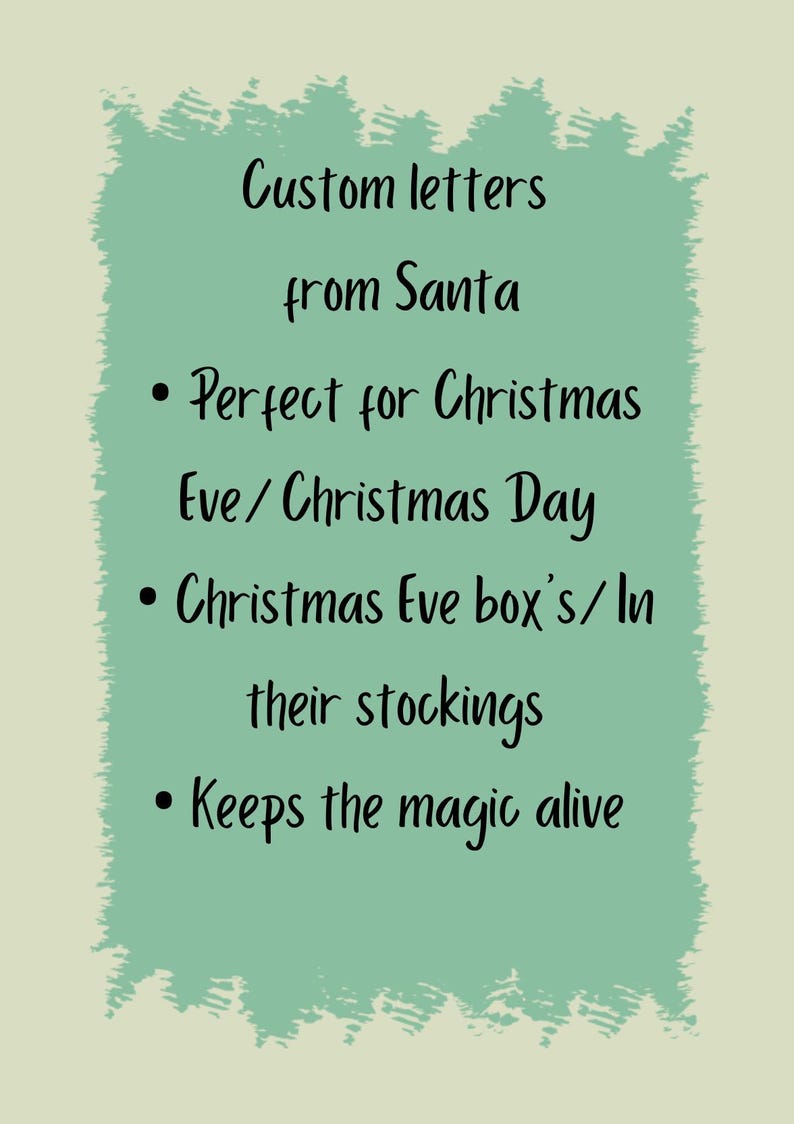 Custom Letter From Santa - Etsy