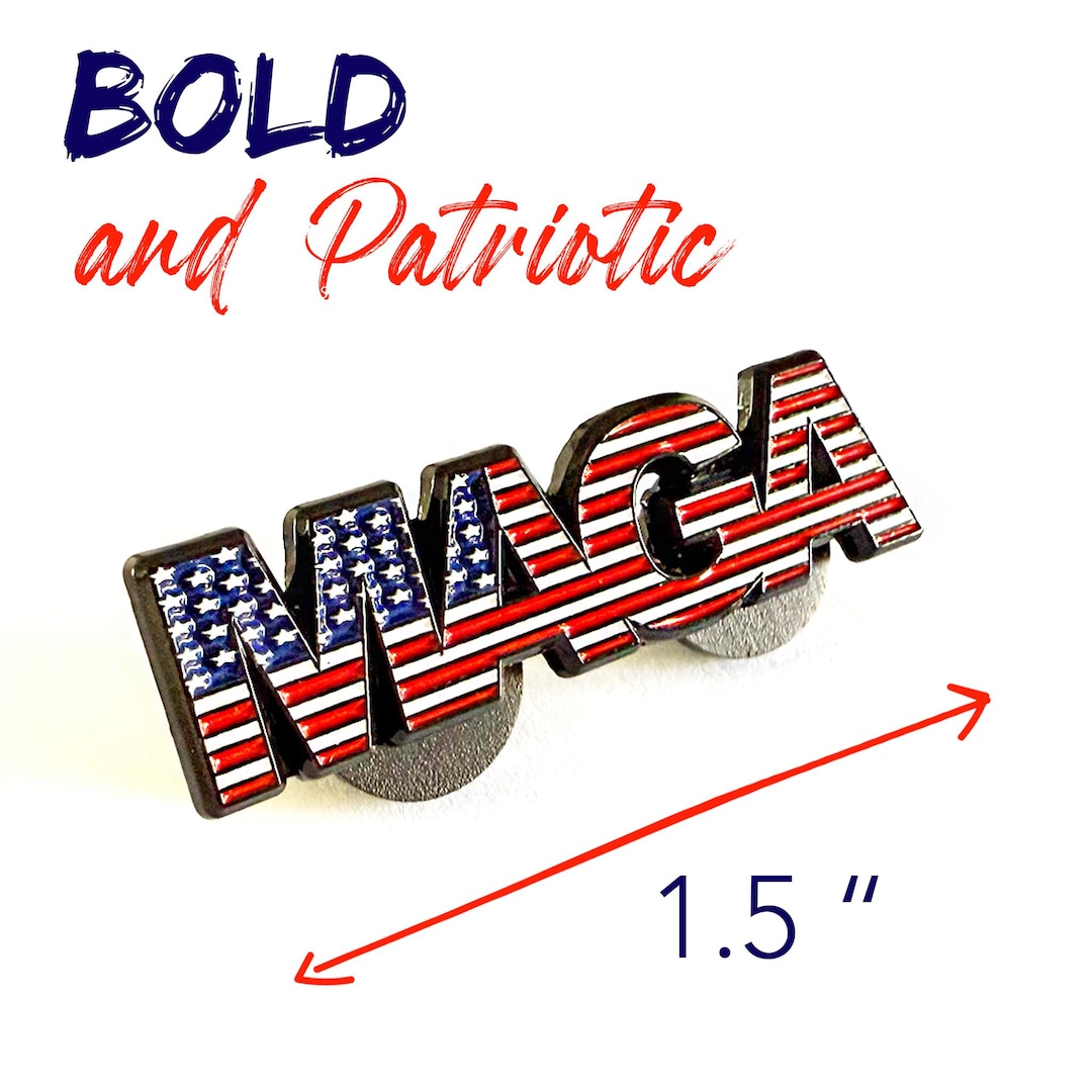 MAGA American Flag Lapel Pin: Patriotic Trump Support - Etsy