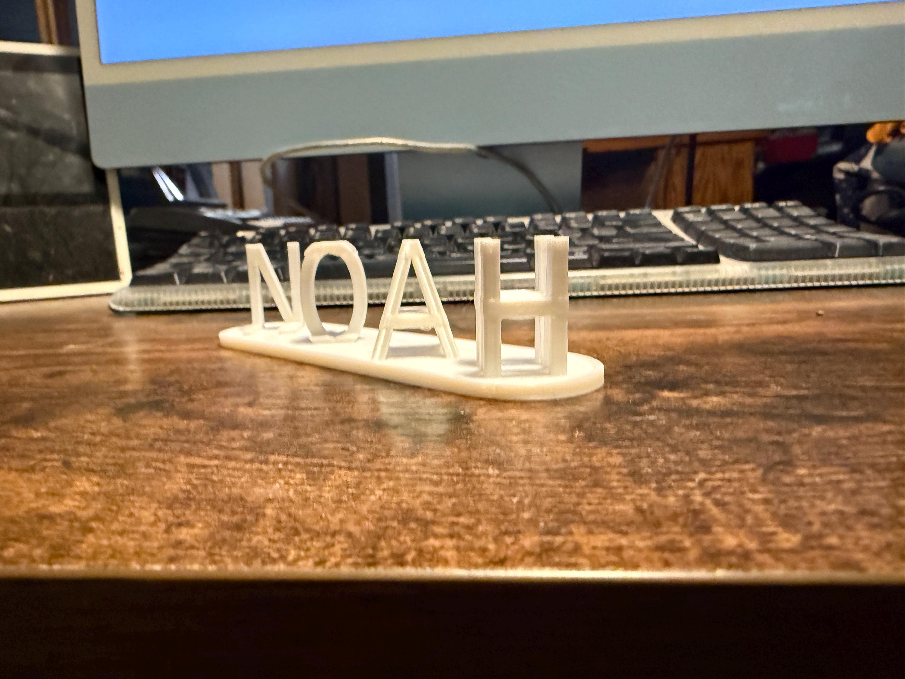 3D Printed Flip Text Name Plate - Etsy