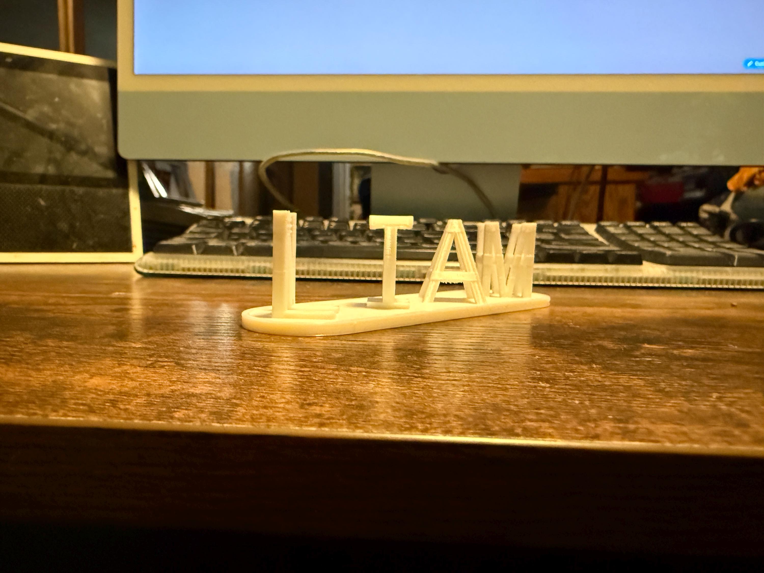 3D Printed Flip Text Name Plate - Etsy