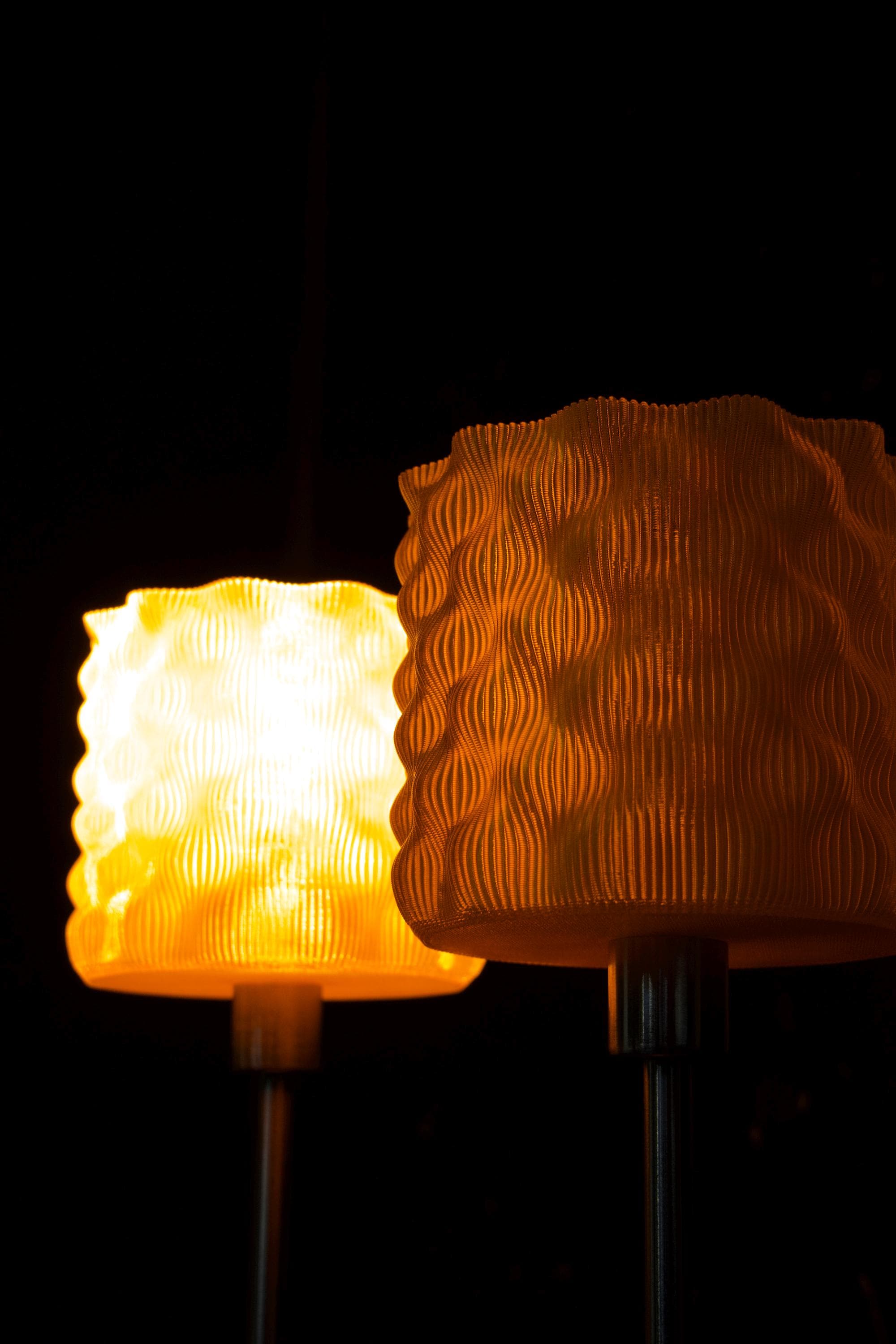 Wavy 3d-printed Lampshade | Modern Pendant |table Lampshade | Decorative Light Shade - Unique ...