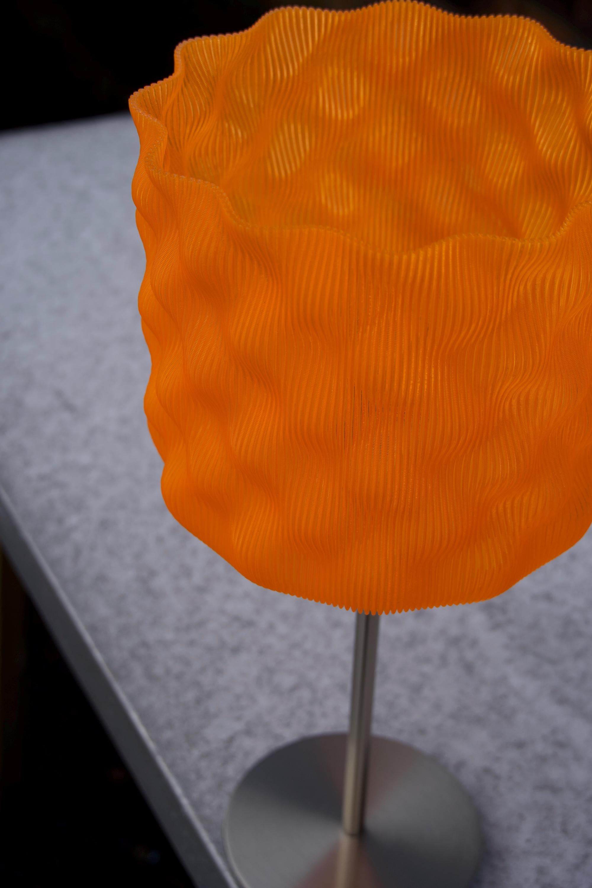 Wavy 3d-printed Lampshade | Modern Pendant |table Lampshade | Decorative Light Shade - Unique ...
