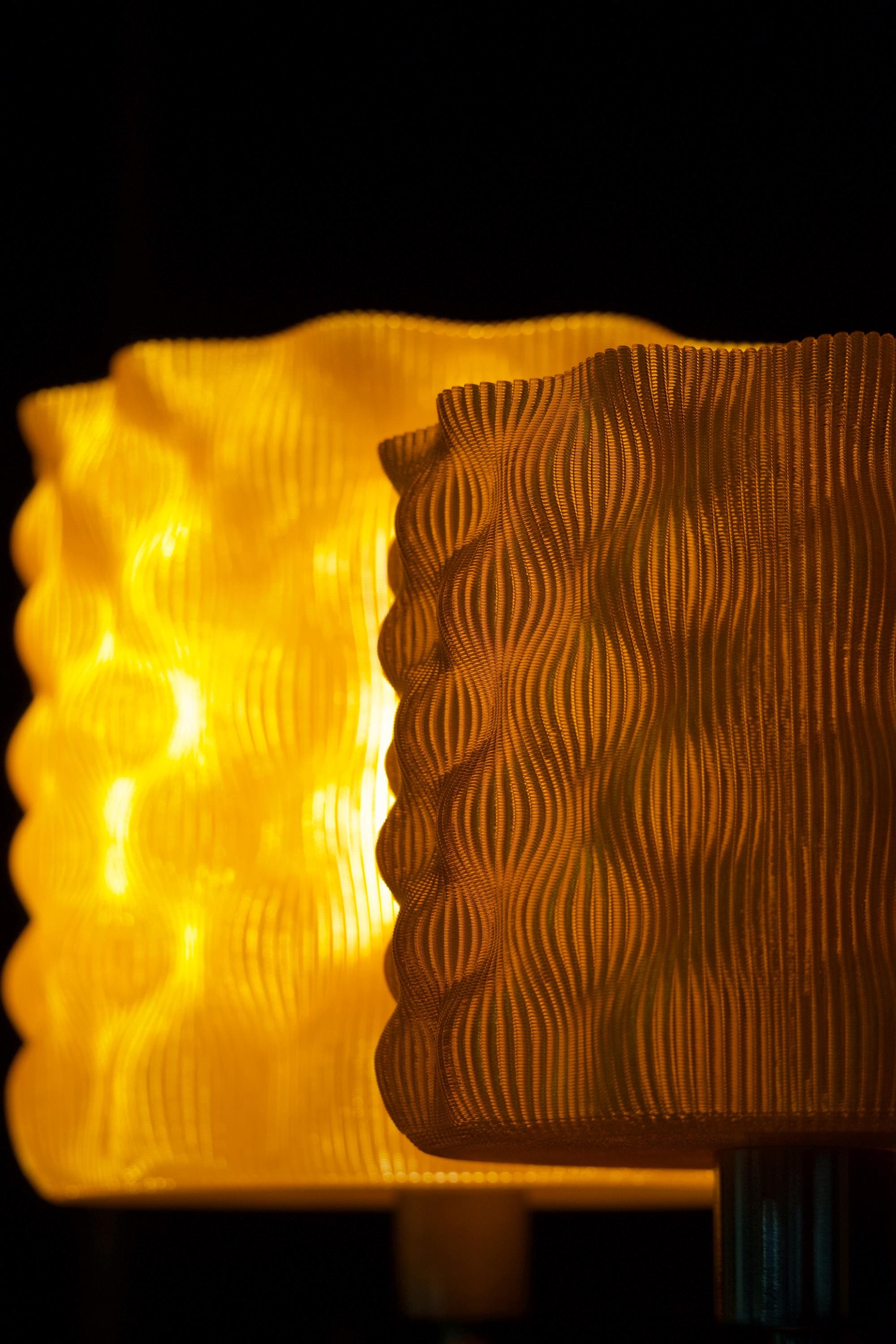 Wavy 3d-printed Lampshade | Modern Pendant |table Lampshade | Decorative Light Shade - Unique ...