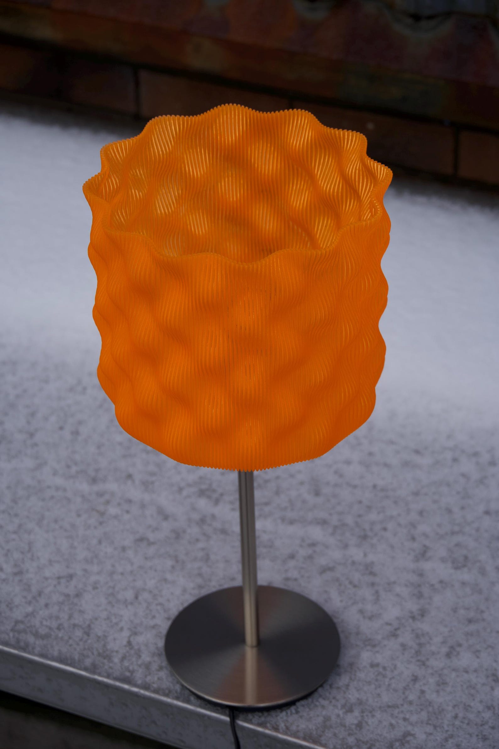 Wavy 3d-printed Lampshade | Modern Pendant |table Lampshade | Decorative Light Shade - Unique ...