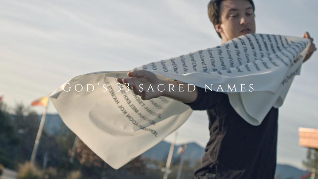 ALMIGHTY GLORY BANNER With God's 33 Sacred Names | Perfect for Church ...