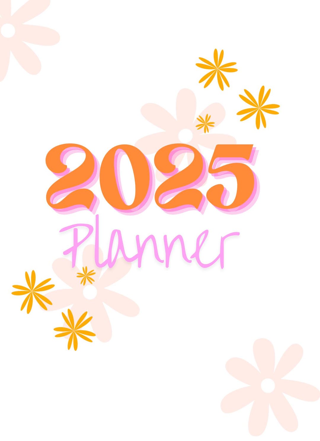 2025 Digital Retro Groovy Planner Agenda - Etsy
