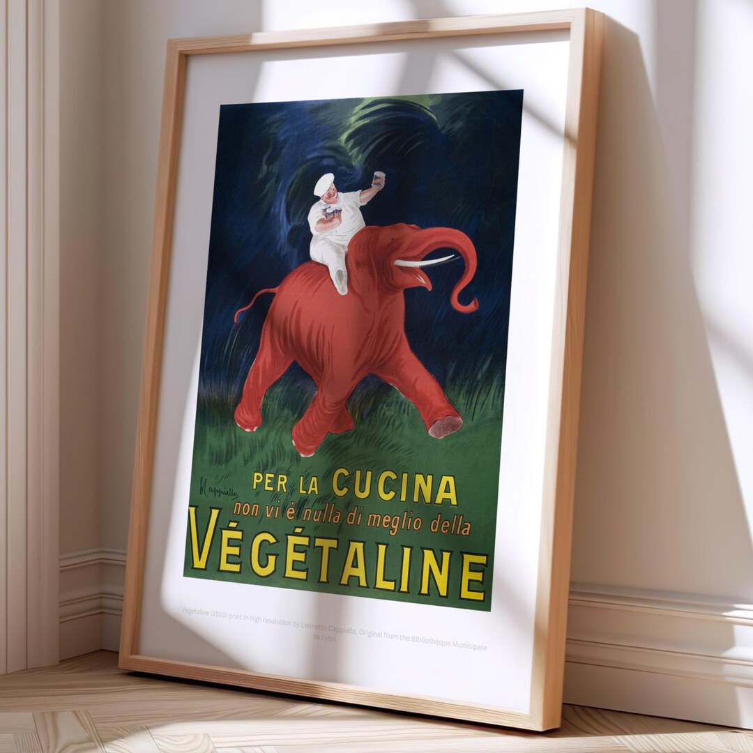 Vegetaline 1910 Print in High Resolution by Leonetto Cappiello ...