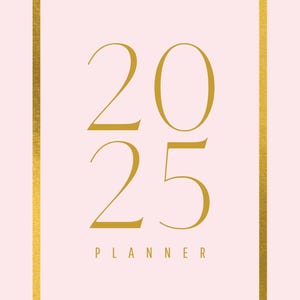 Trendy Pink Printable Planner Stay Organized With This Pink & Gold 2025 ...
