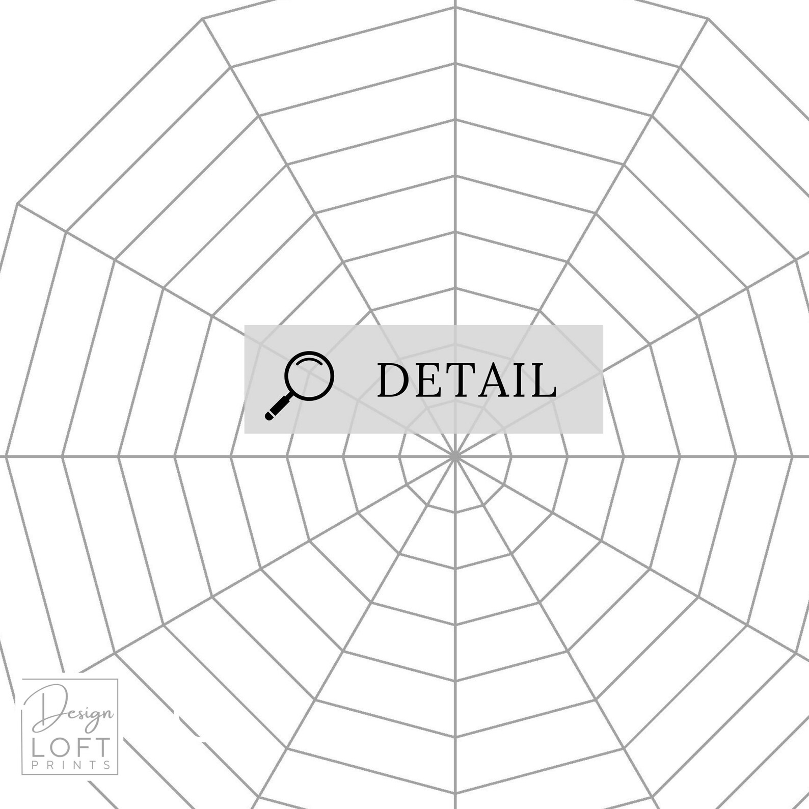 Spiderweb Grid Graph Paper: Printable PDF Vector Clipart for Drawing ...