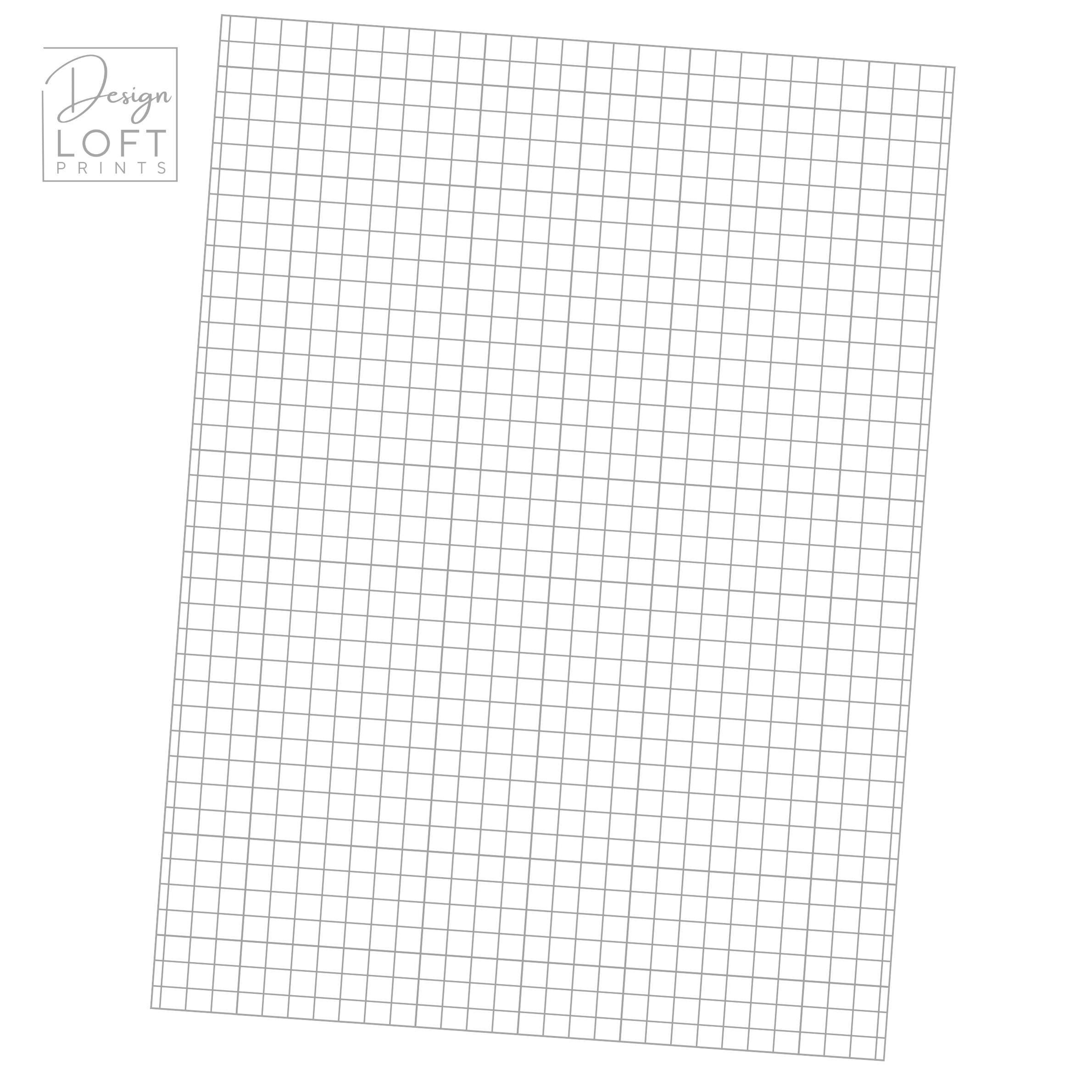 Customizable Graph Paper Printable: Vector PDF for Math, Art, and ...
