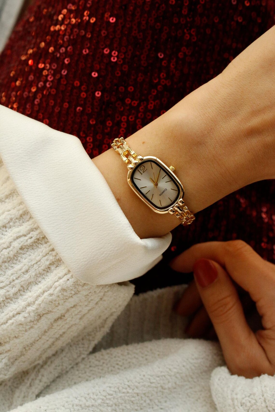 Vintage Minimalist Watch, Retro Watch, Vintage Metal Watch, Metal Band ...