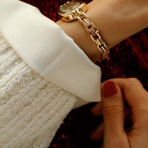 Vintage Minimalist Watch, Retro Watch, Vintage Metal Watch, Metal Band ...