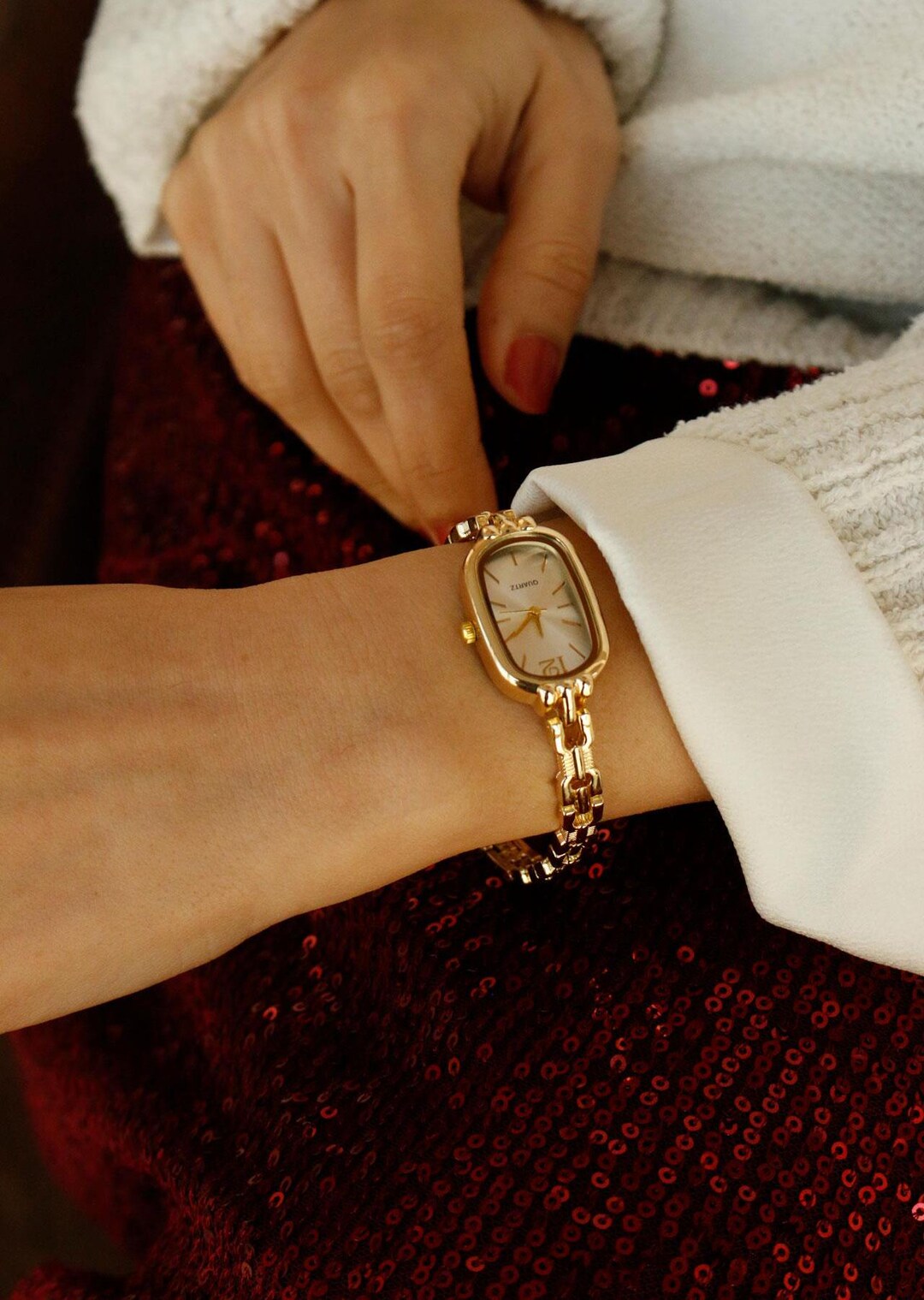 Vintage Watch for Women, Classic Retro Gold Wristwatch, Elegant Retro ...