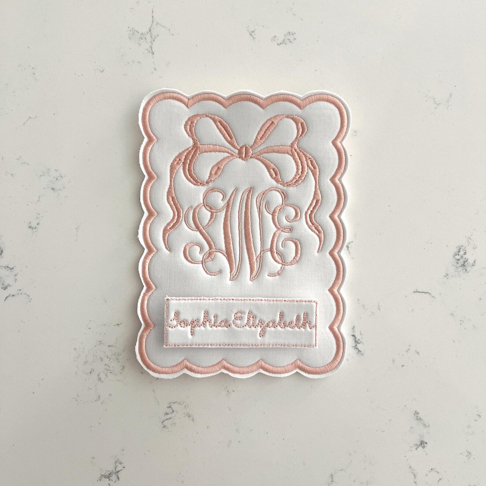 Custom Embroidered Baby Milestone Cards, Bow Milestone Cards, Baby Girl ...