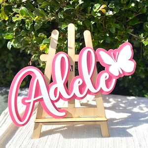 Children's Butterfly Name Sign | Personalised Gift | Nursery Sign ...