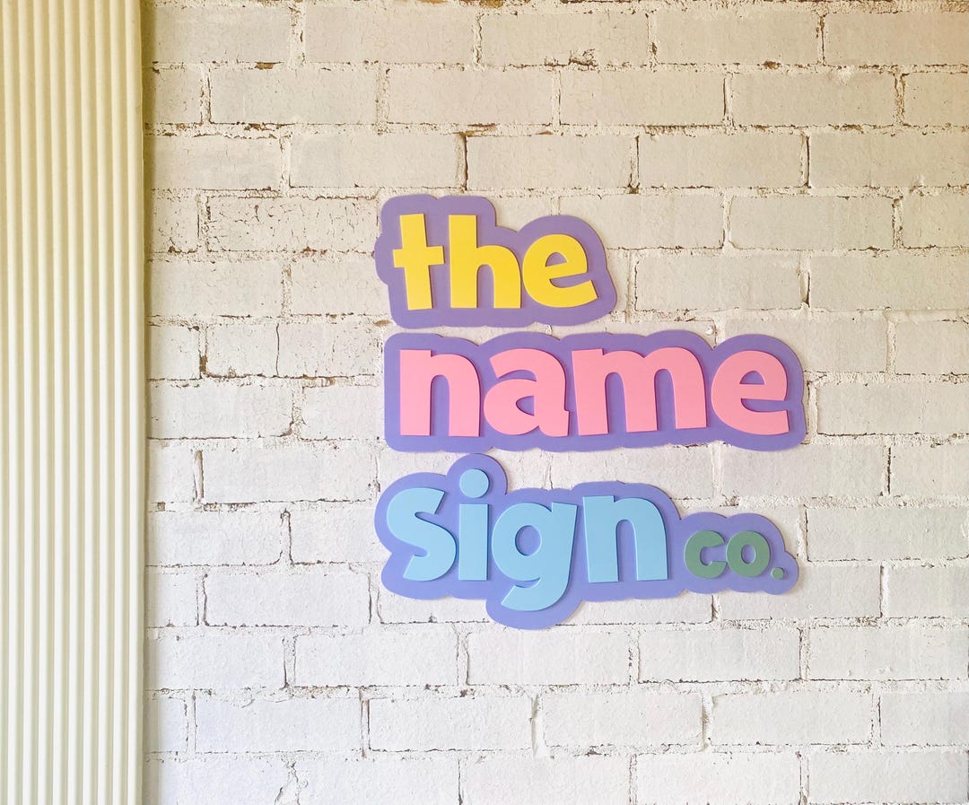 Custom Business Sign | Custom Sign | Logo | Large Shop Logo Signage ...