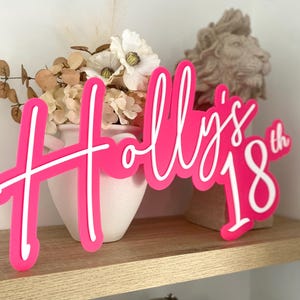 18th Birthday Sign | Acrylic Sign | 21st Party Sign | Celebration ...