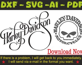 Harley Davidson Sticker Harley Davidson SVG Dxf Harley Davidson Pdf ...