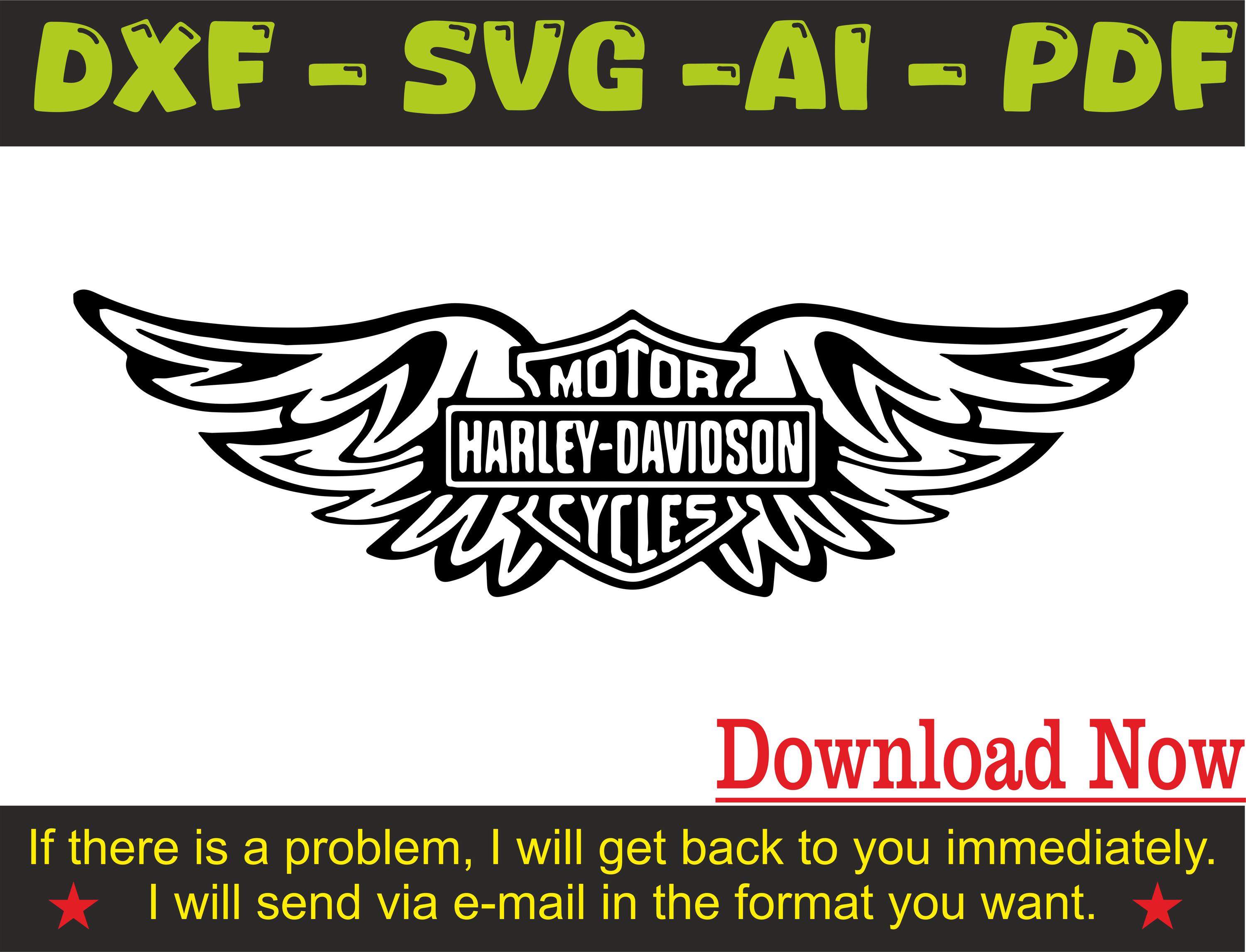 Harley Davidson Sticker Svg Harley Davidson Dxf Harley Davidson Pdf ...
