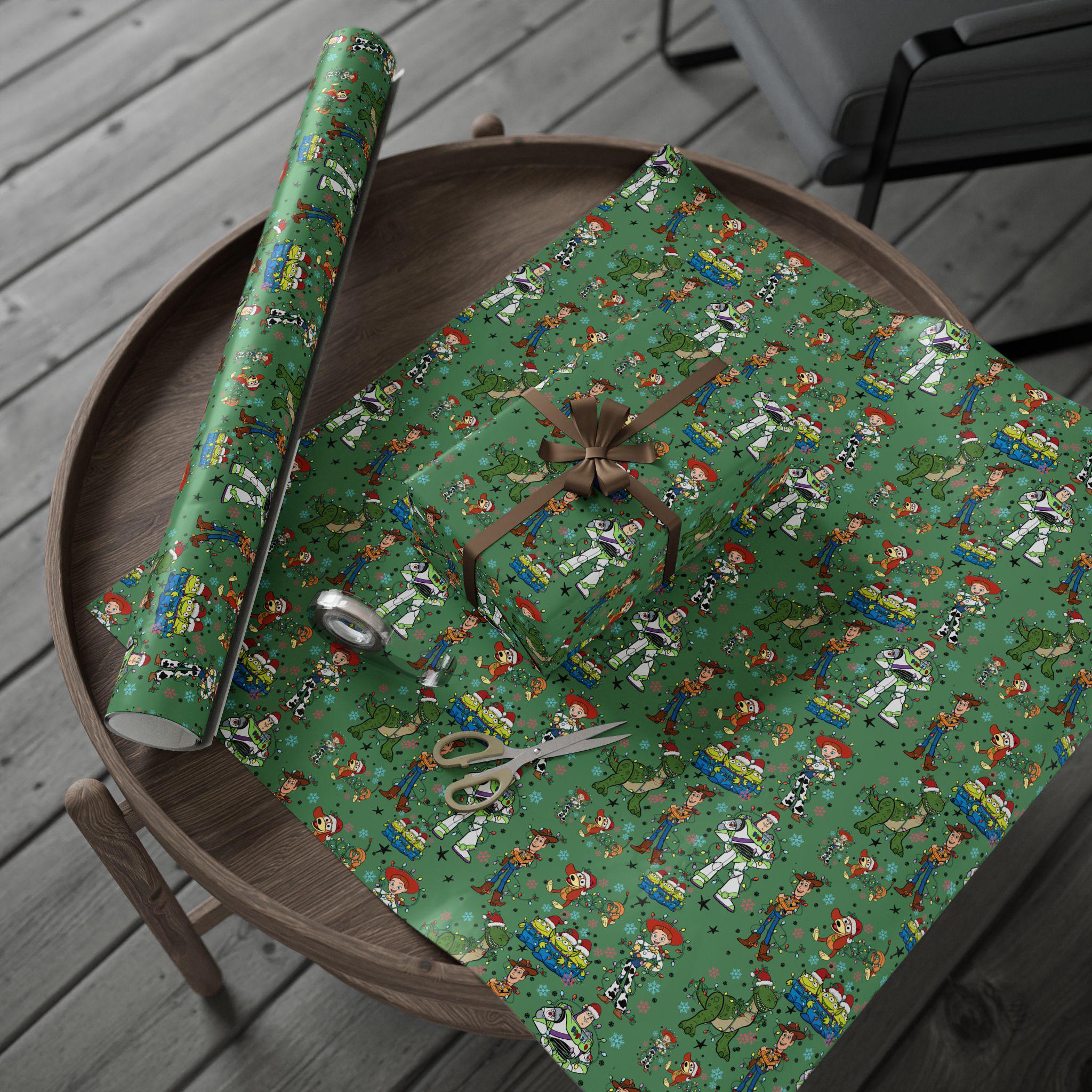 Toy Story Christmas Wrapping Paper | Disney Pixar Gift Wrap for Kids ...