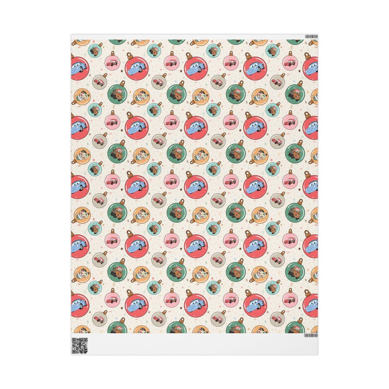 Disney Cars Christmas Wrapping Paper | Pixar Lightning Mcqueen Gift ...
