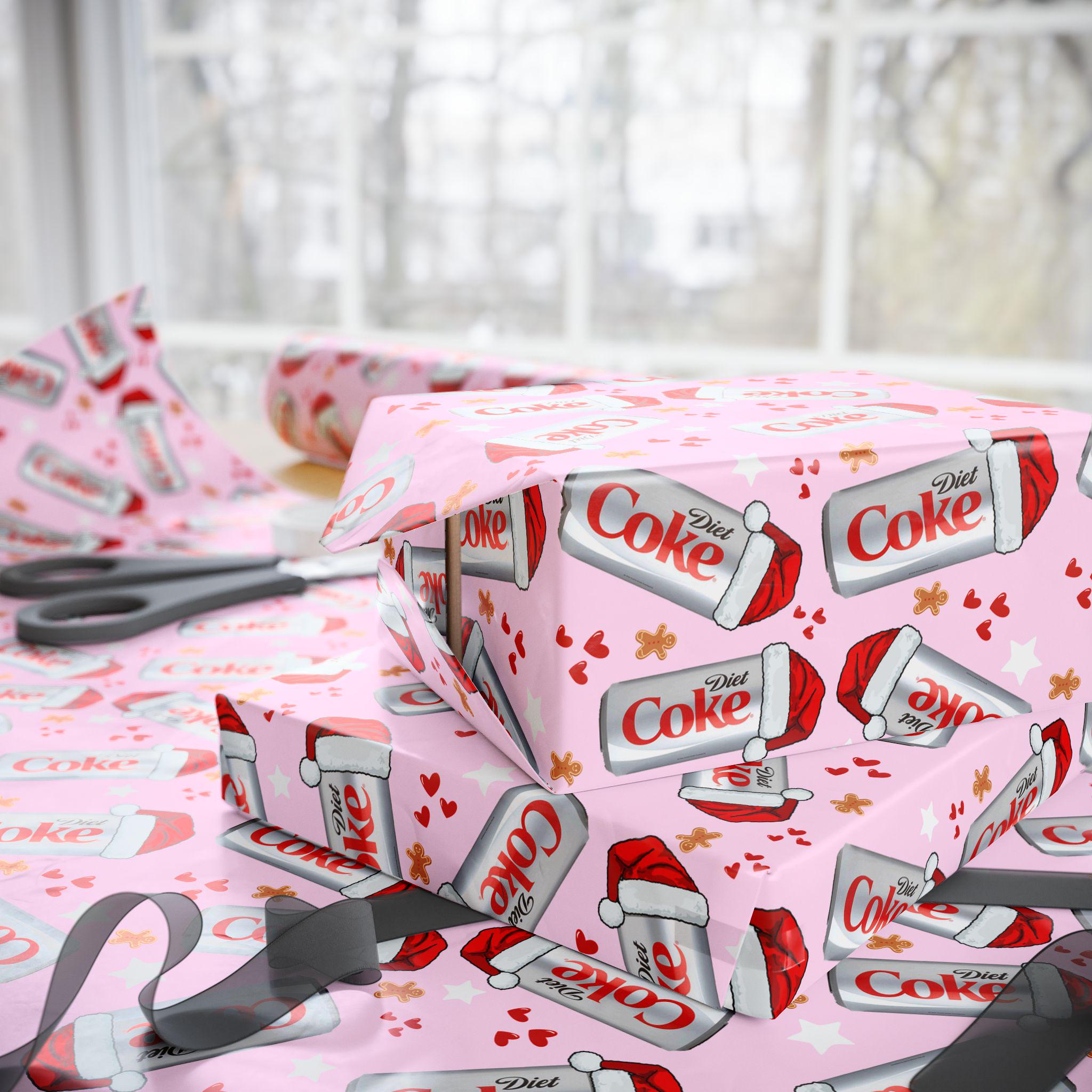 Diet Coke Christmas Wrapping Paper | Funny Christmas Wrapping Paper ...
