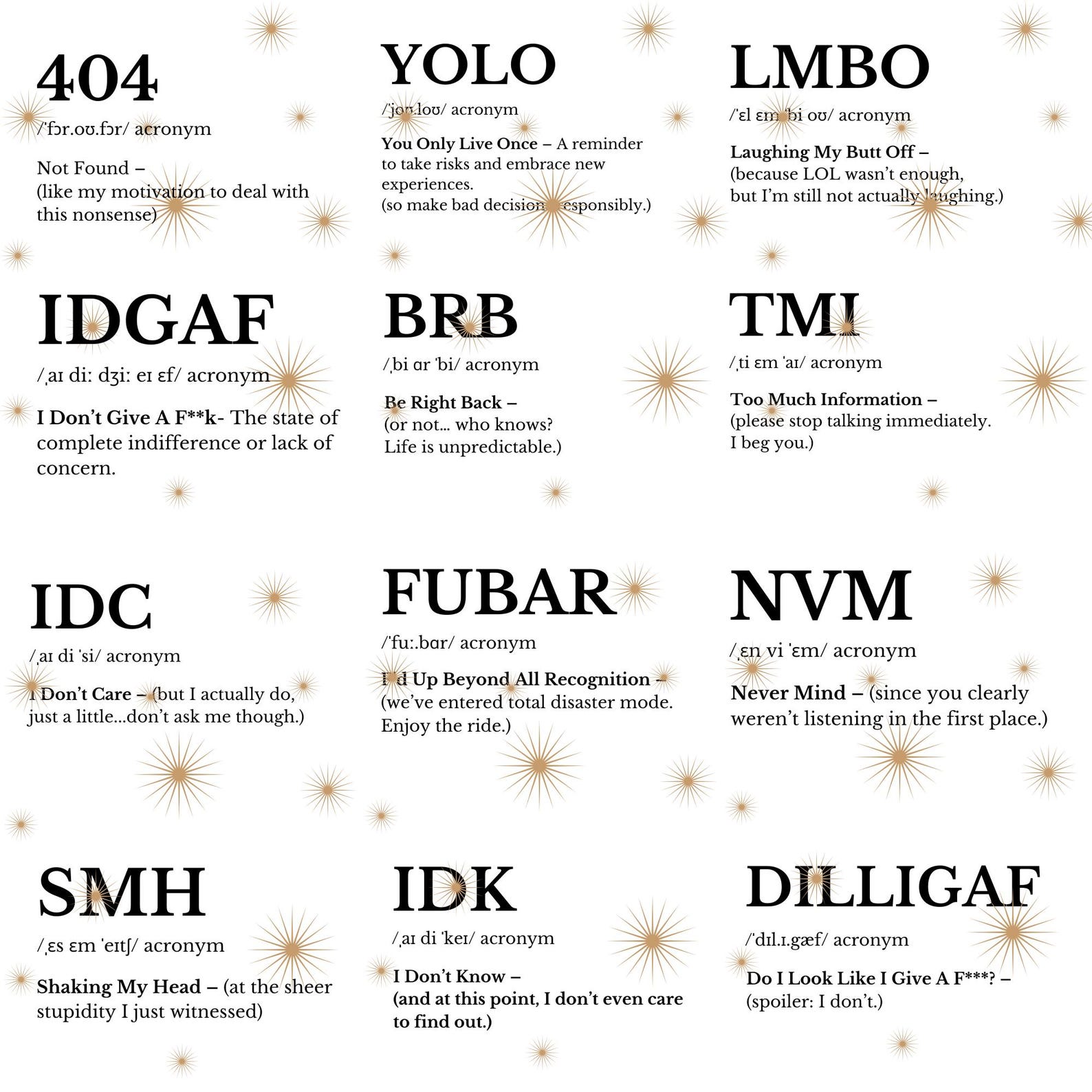 Funny & Sarcastic Dictionary-style T-shirt Design Bundle (12 Designs in ...