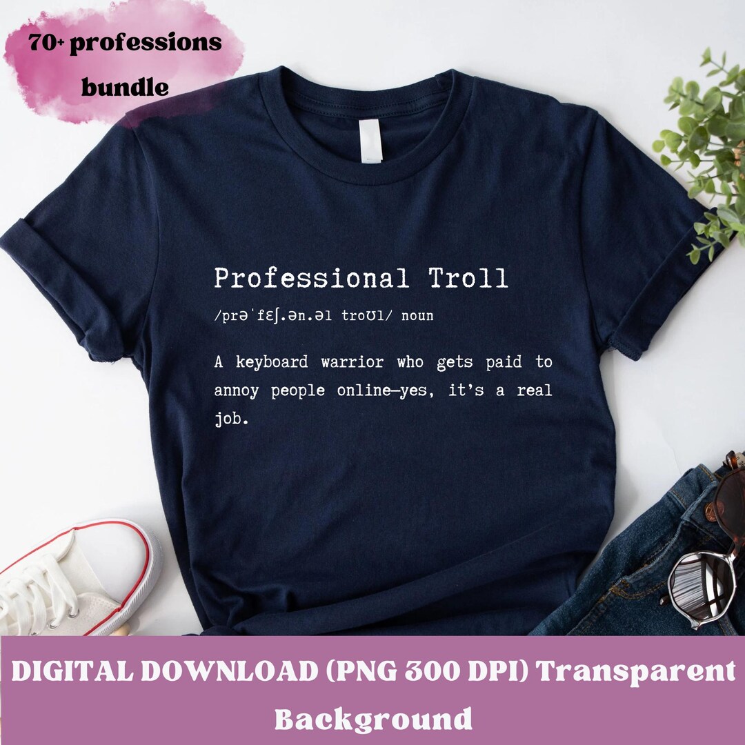 Funny Professions Dictionary Style PNG Bundle | 70+ Unique & Witty Job ...