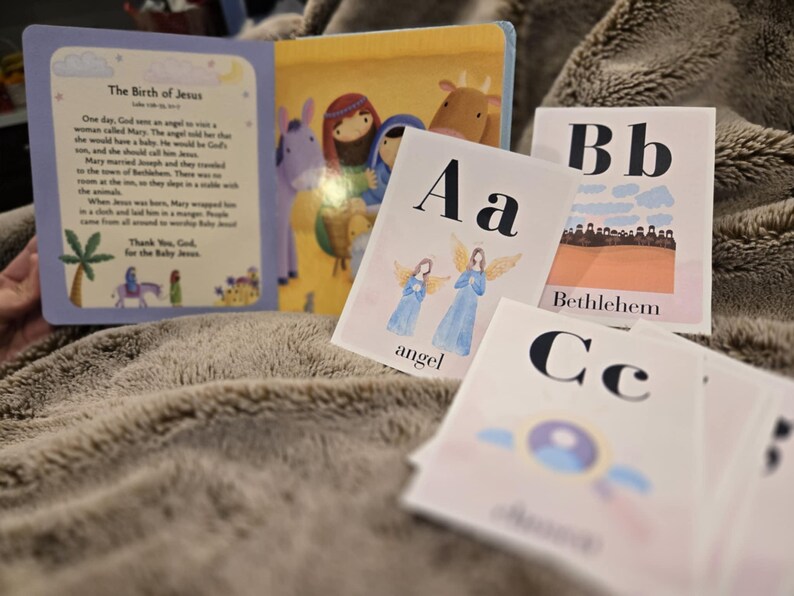 Printable ABC Bible Flashcards for Kids | Biblical Alphabet Cards ...