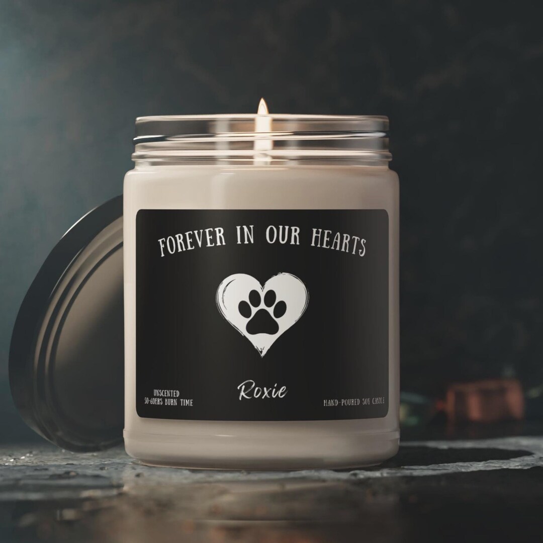 Personalized Pet Memorial Candle, Customer Pet Loss Gift, Pet Loss Gift ...
