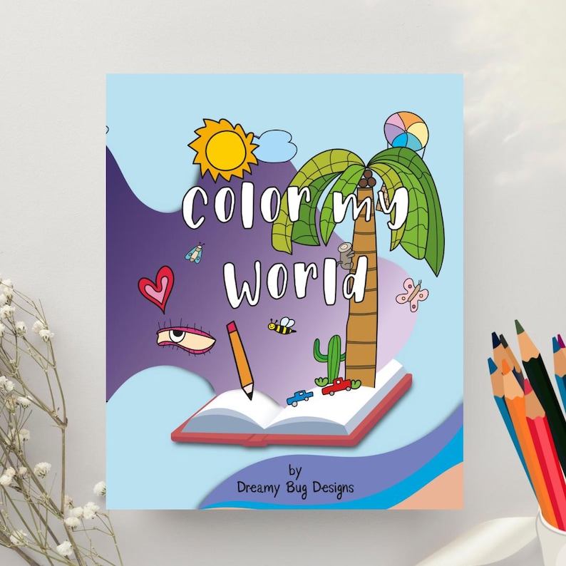 Color My World - Coloring Book - 60 Pages by Artist With Developmental ...