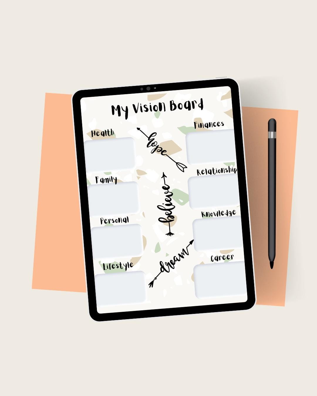 Minimalist Vision Board (printable + Digital) - Etsy