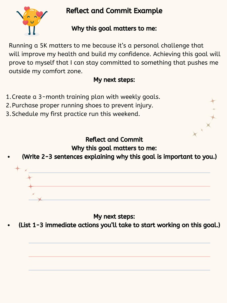 SMART Goals Planner | Goal-setting Worksheet | Printable Goal Tracker ...