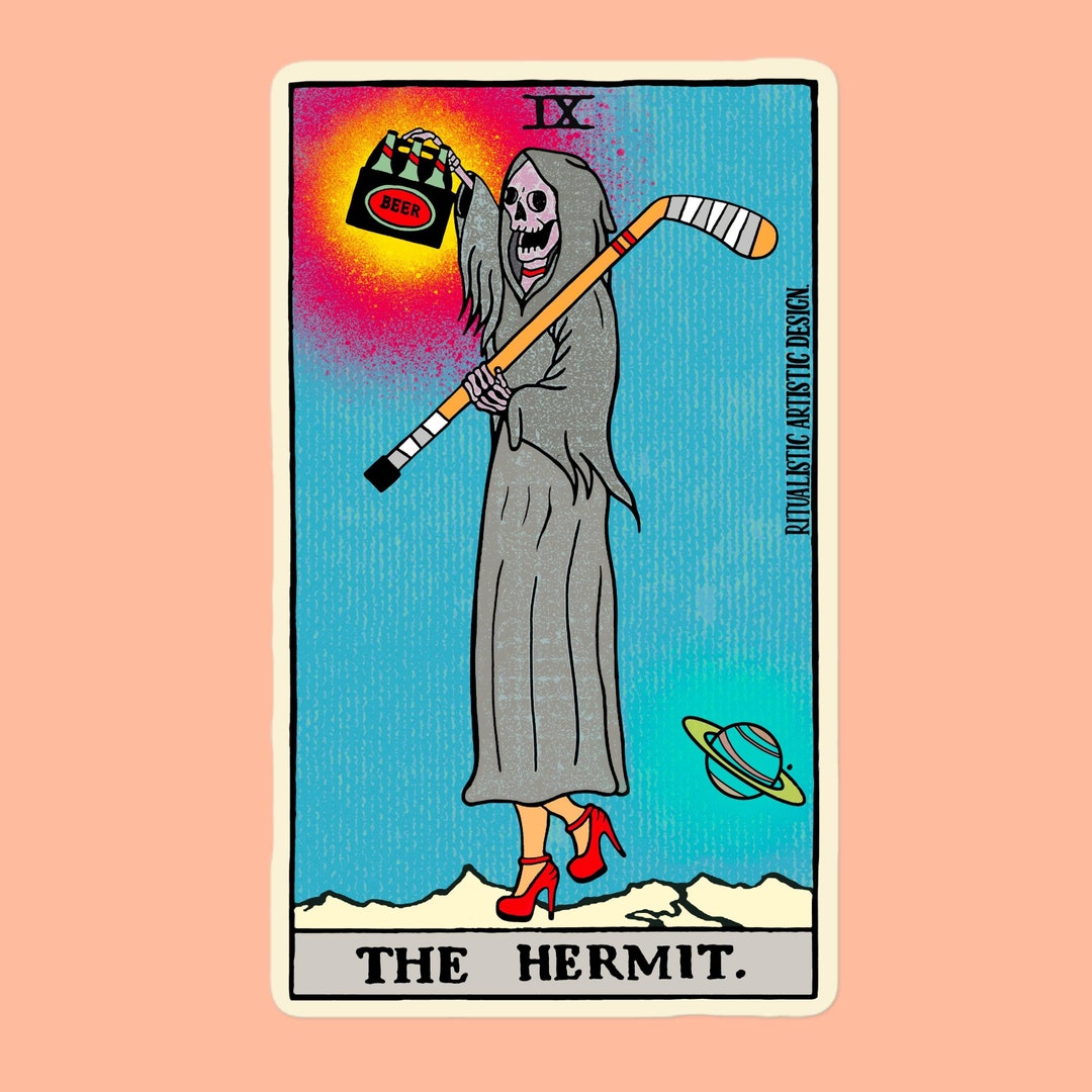 The Hermit Major Arcana Tarot Sticker Waterproof Vinyl Die Cut - Etsy