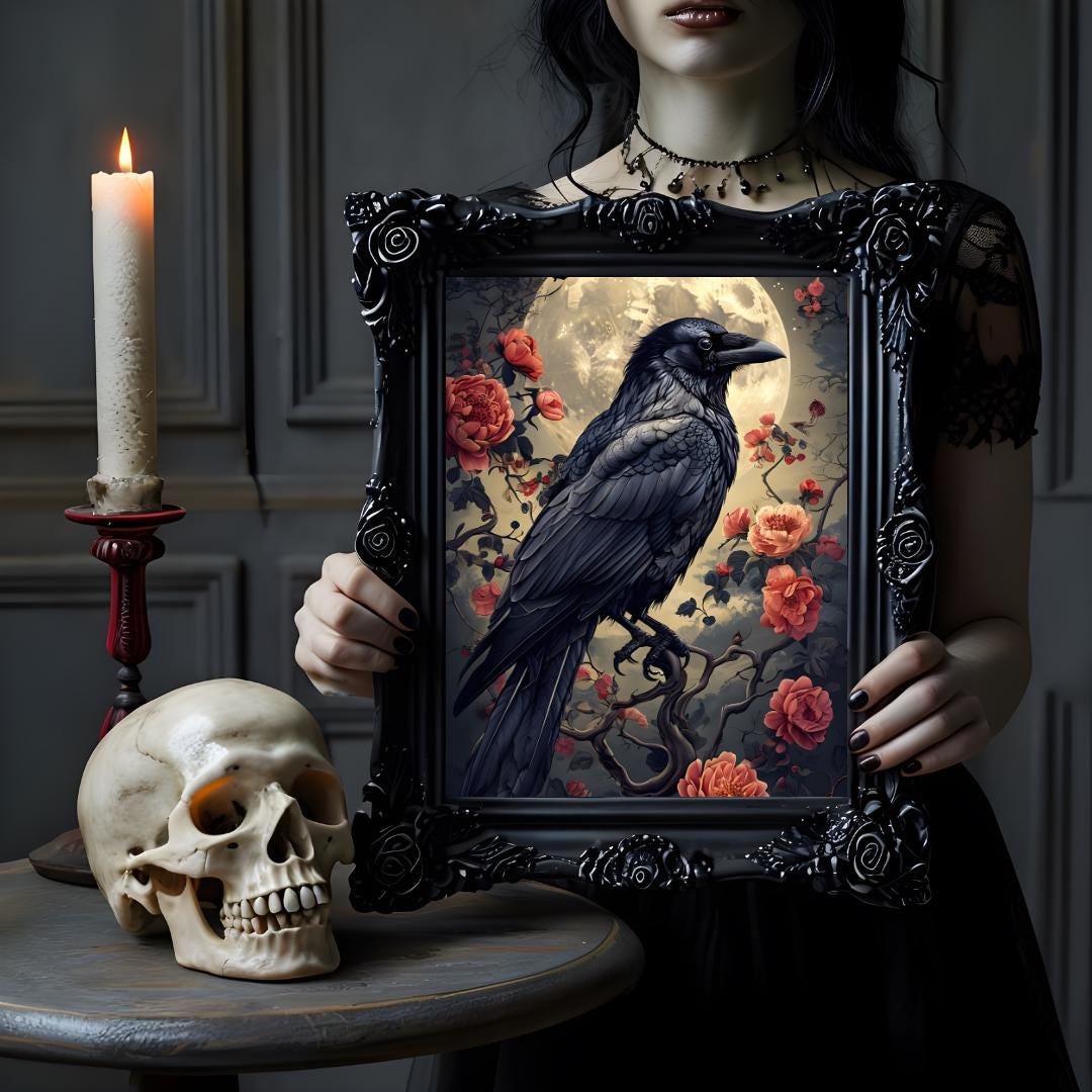Raven Vertical Poster Premium Matte Vertical Poster 24x36 Wall Art ...