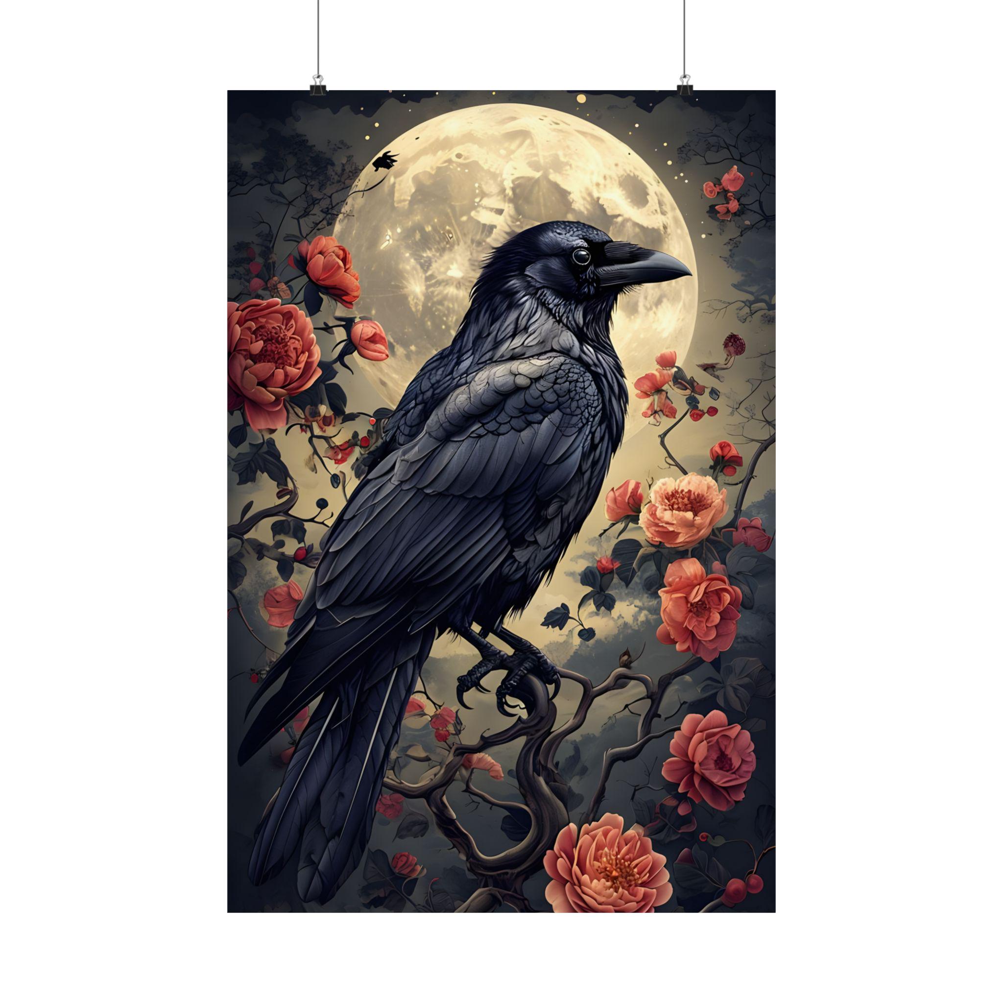 Raven Vertical Poster Premium Matte Vertical Poster 24x36 Wall Art ...