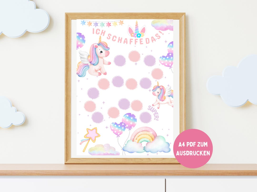 Reward Chart for Children, Motivation Chart, I Can Do It, Reward System ...