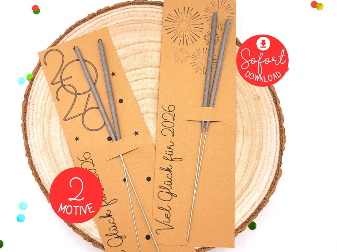 Printable Sparkler Template | PDF Printable Sparkler & Glow Stick ...
