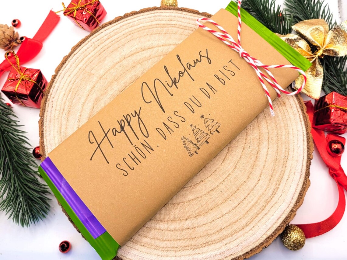 Printable Chocolate Wrapper Template for Santa Claus | Ho Ho Ho ...