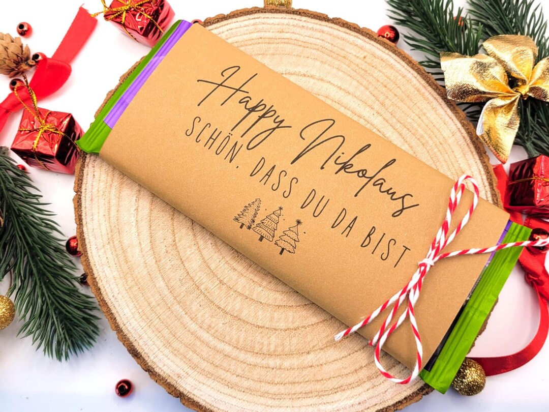 Printable Chocolate Wrapper Template for Santa Claus | Ho Ho Ho ...