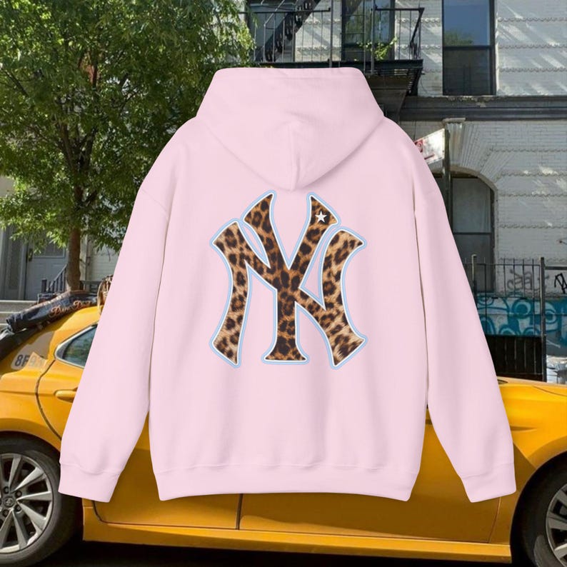 New York Leopard Print Hoodie, Y2K Trendy Sweatshirt, NY Cheetah AHS ...