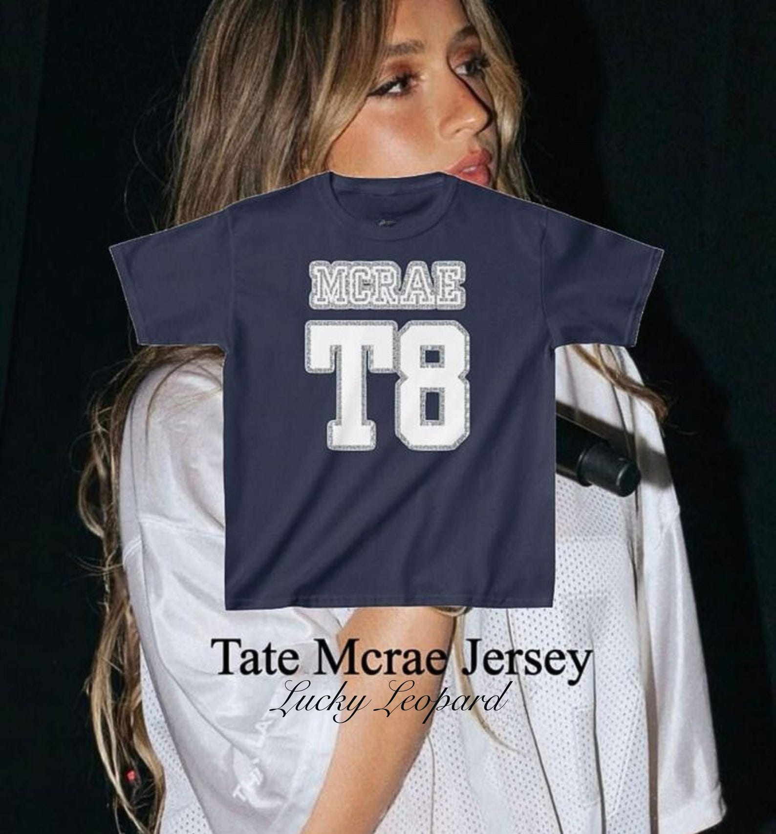T8 Mcrae Jersey Shirt, Tate Mcrae Concert Baby Tee, T8 Music Merch Graphic T-shirt, Coquette ...