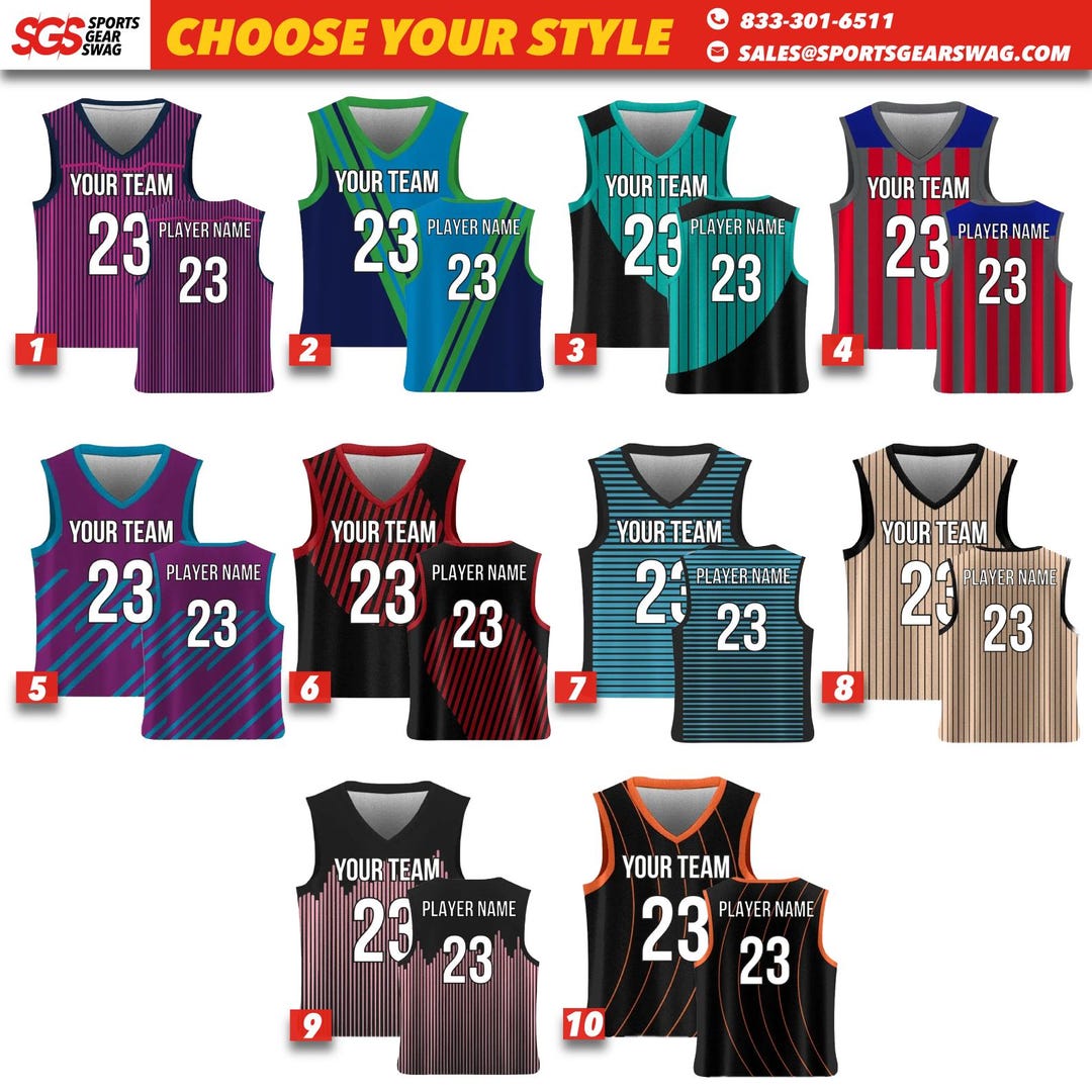 SGS Custom Lines Basketball Jersey – Premium Durable Basketball Jersey ...