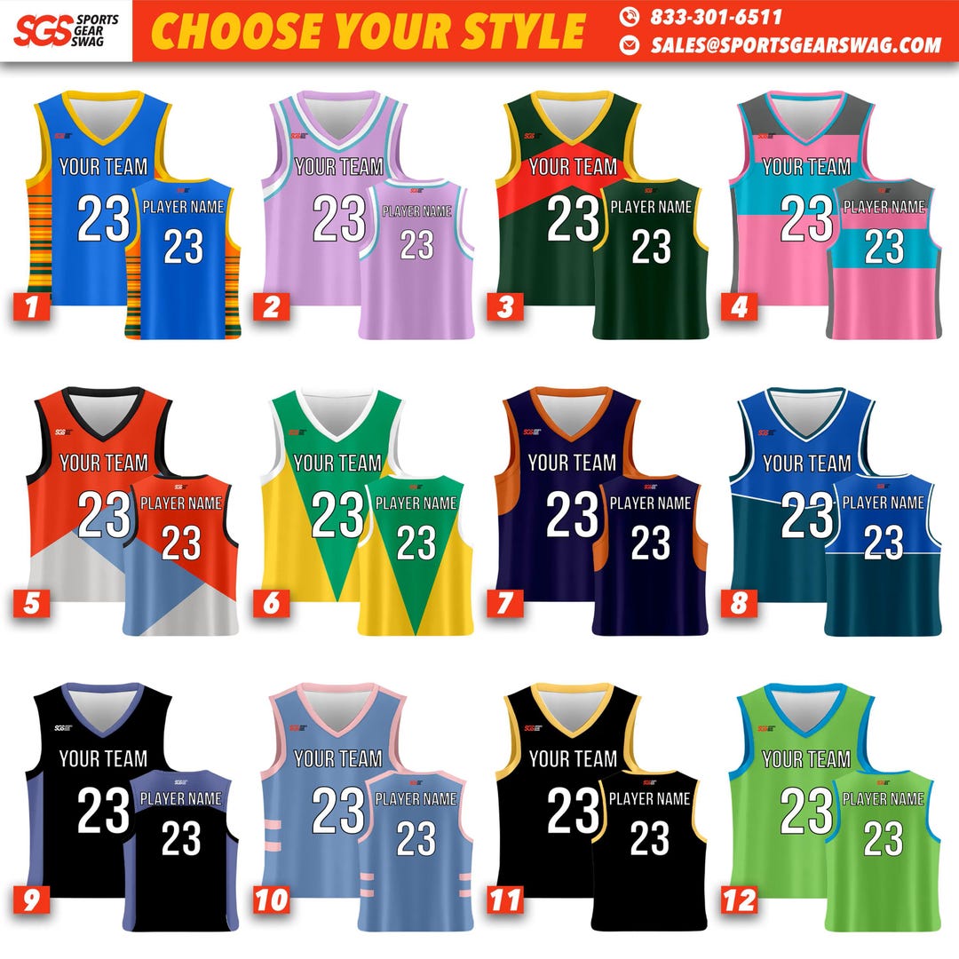 SGS Custom Reversible Basketball Game Jersey – High-quality, Full ...