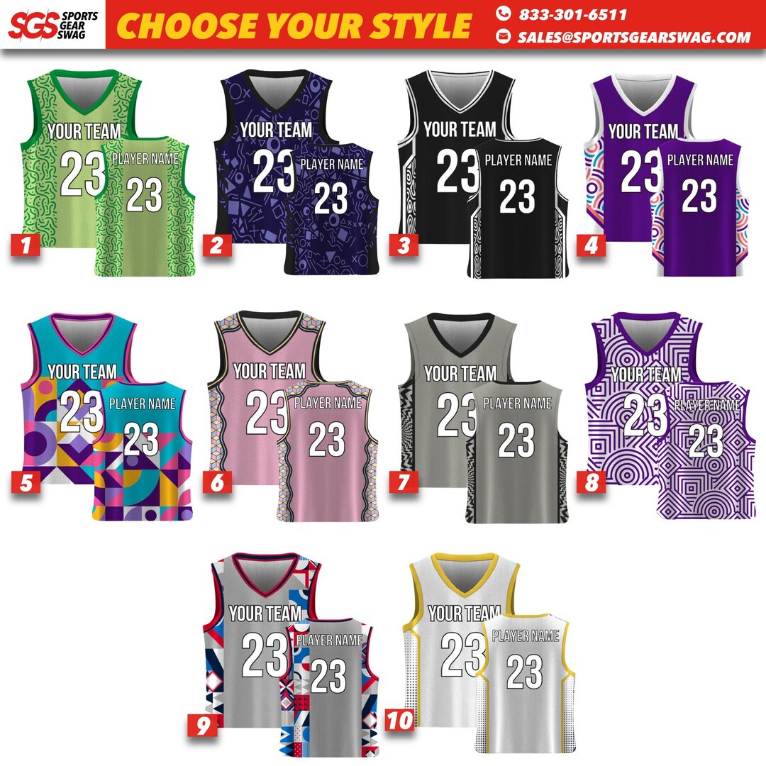 SGS Custom Basketball Game Jersey – High-quality, Easy-to-clean ...