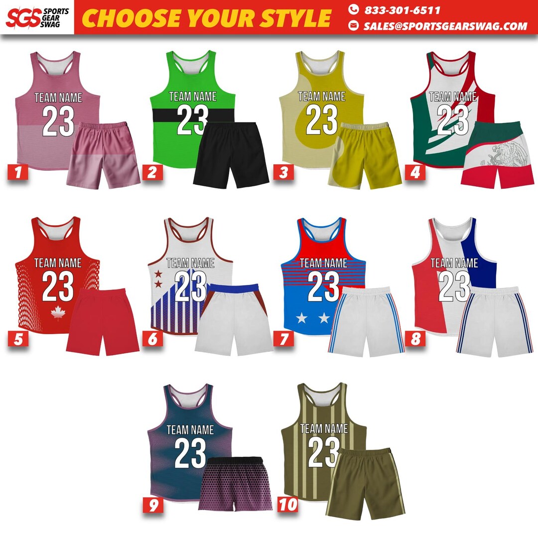 SGS Premium Track Game Uniform - Custom Team Name & Number, Full ...