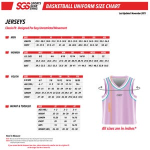 SGS Custom League Basketball Jersey Team Name & Number, Full ...
