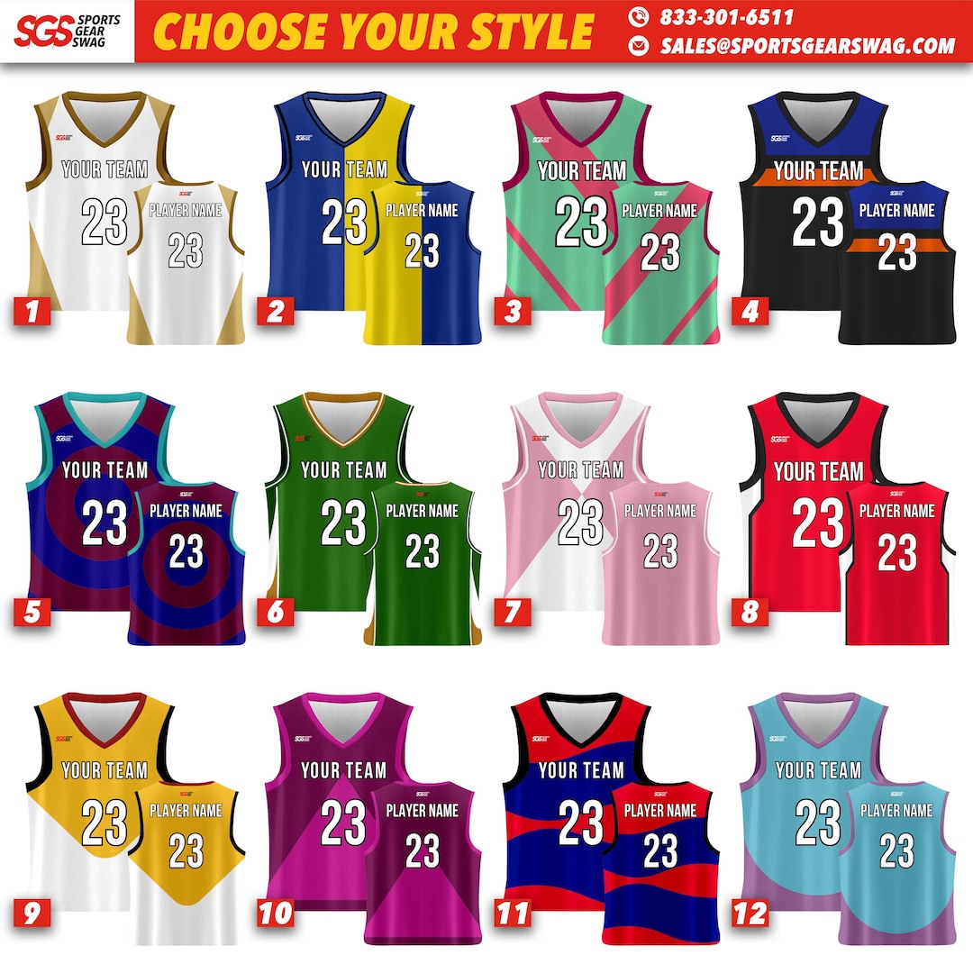 SGS Custom Basketball Game Jersey, High-quality Team Name & Number ...