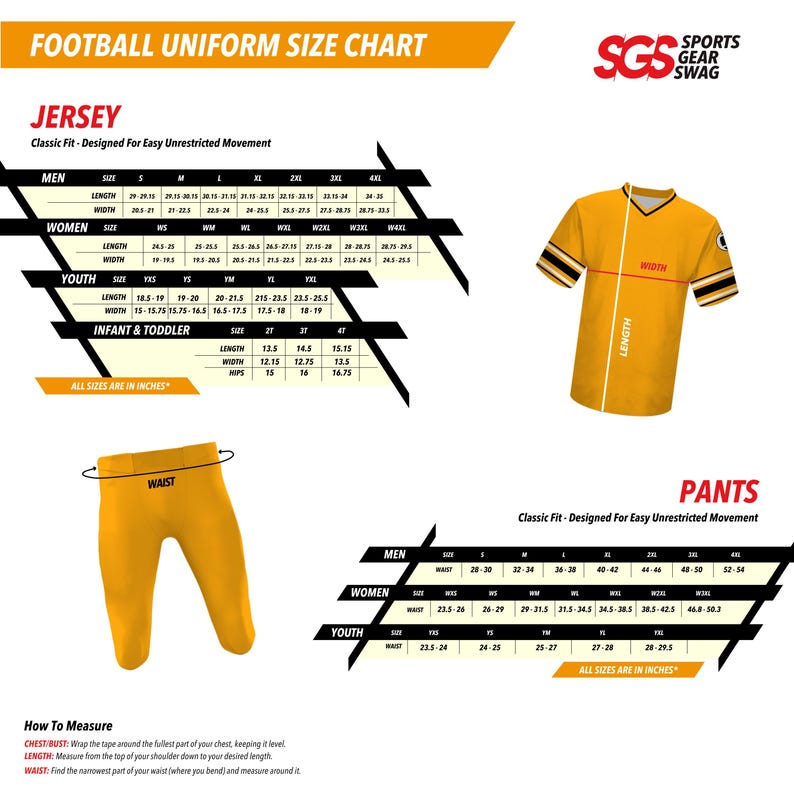 SGS Premium Football Game Uniform - Custom Team Name & Number, Full ...